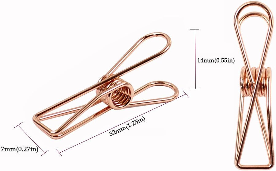 ROSE GOLD CLIPS | PACK 25 – Stuff & Co