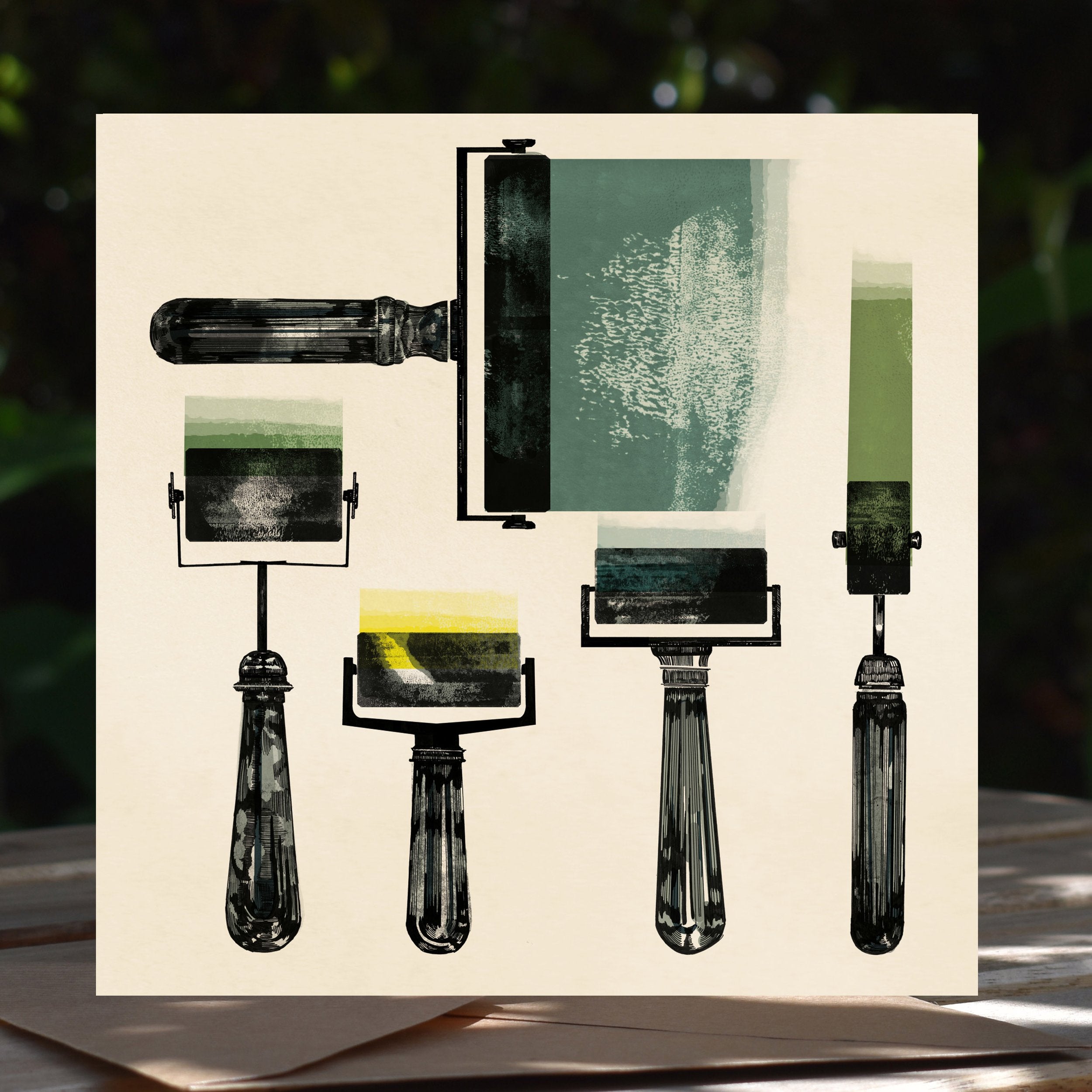 CARD | PRINT PAINT ROLLERS – Stuff & Co
