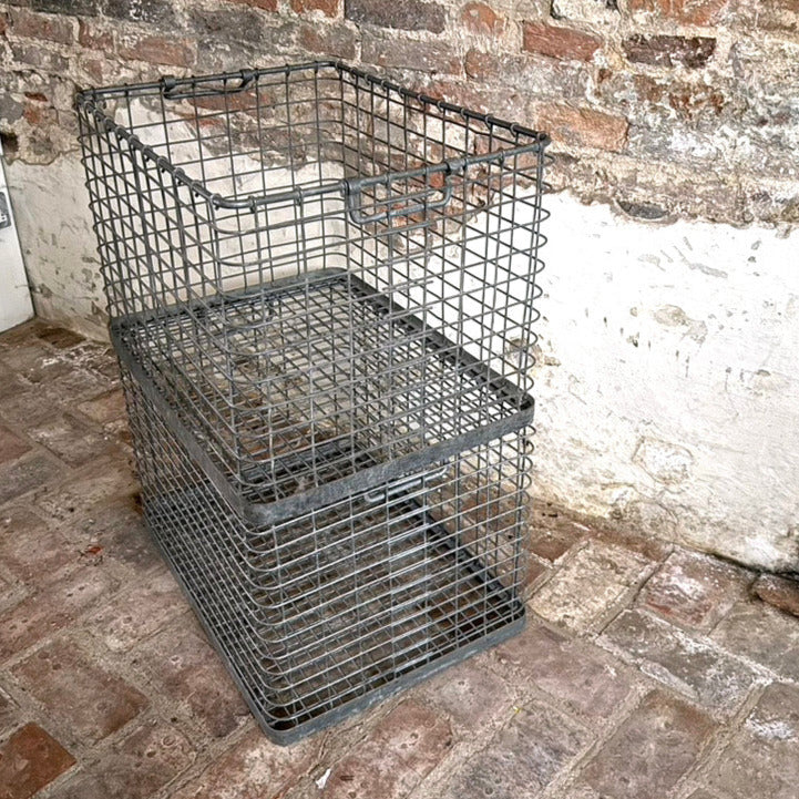 INDUSTRIAL METAL WIRE CRATE | LARGE – Stuff & Co